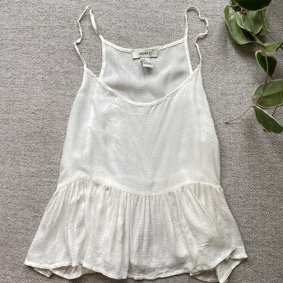 Forever 21 | Tops | Flowy White Tank Top | Poshmark